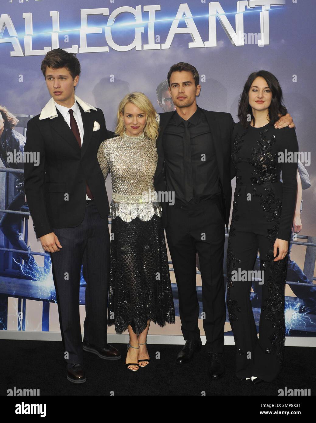 Ansel Elgort, Naomi Watts, Theo James, Shailene Woodley at the The ...