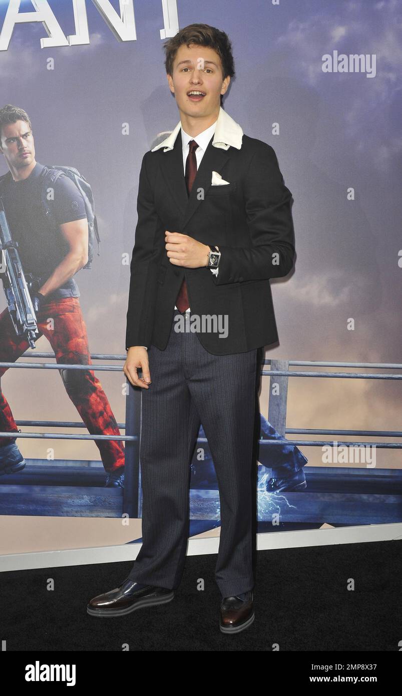Ansel Elgort at the The Divergent Series: Allegiant film premiere in ...