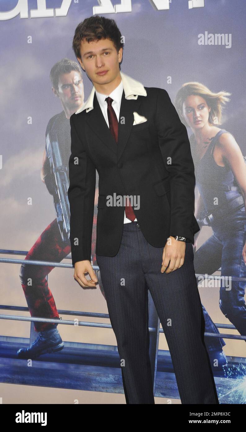 Ansel Elgort at the The Divergent Series: Allegiant film premiere in ...