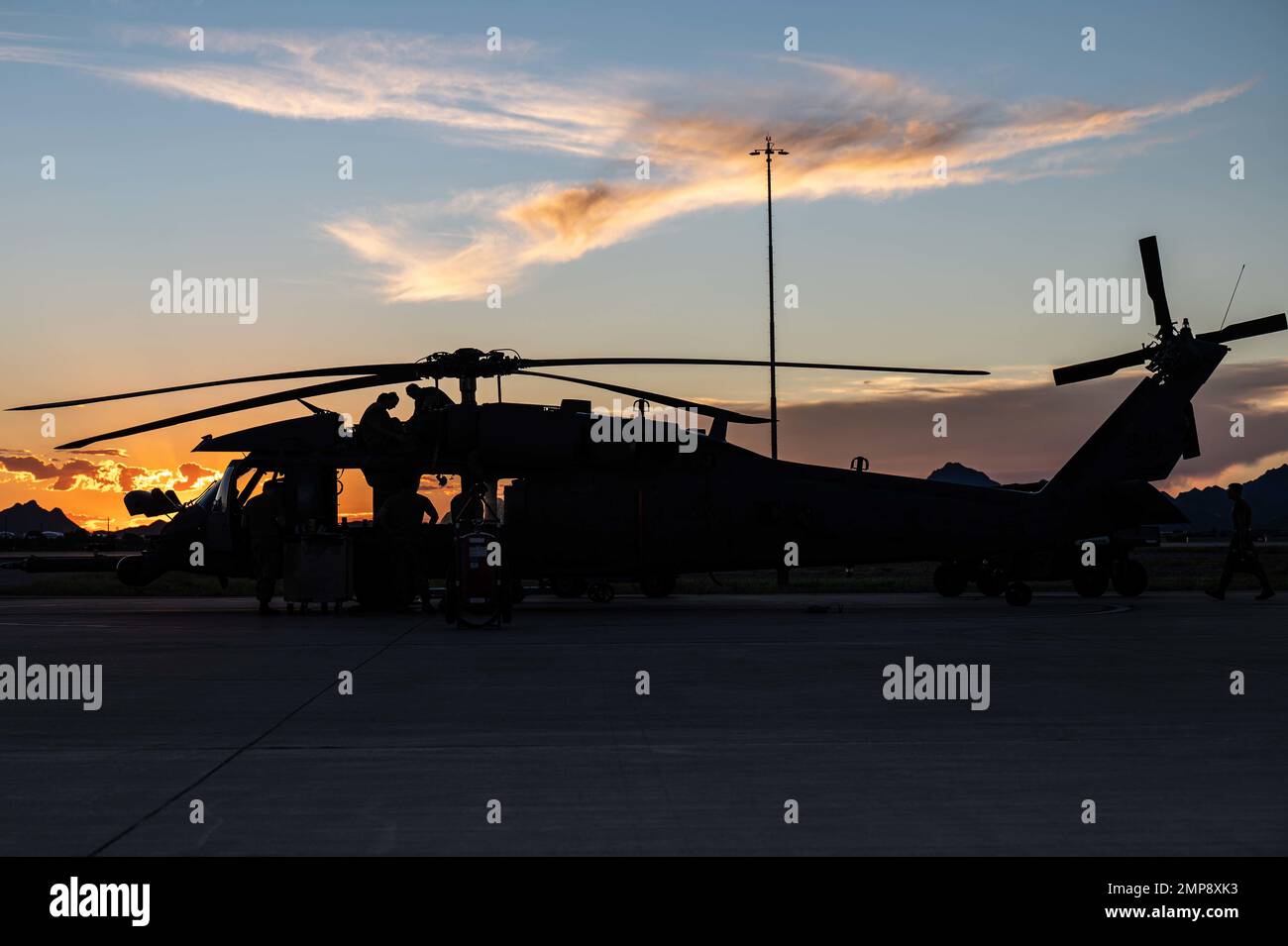 A U.S. Air Force HH-60G Pave Hawk assigned to the 55th Rescue Squadron ...