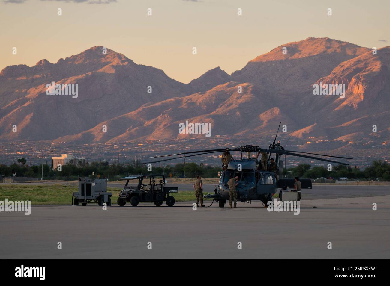 A U.S. Air Force HH-60G Pave Hawk assigned to the 55th Rescue Squadron ...