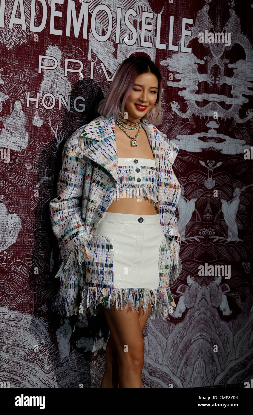 South Korean model Irene Kim poses during a promotional event for ...