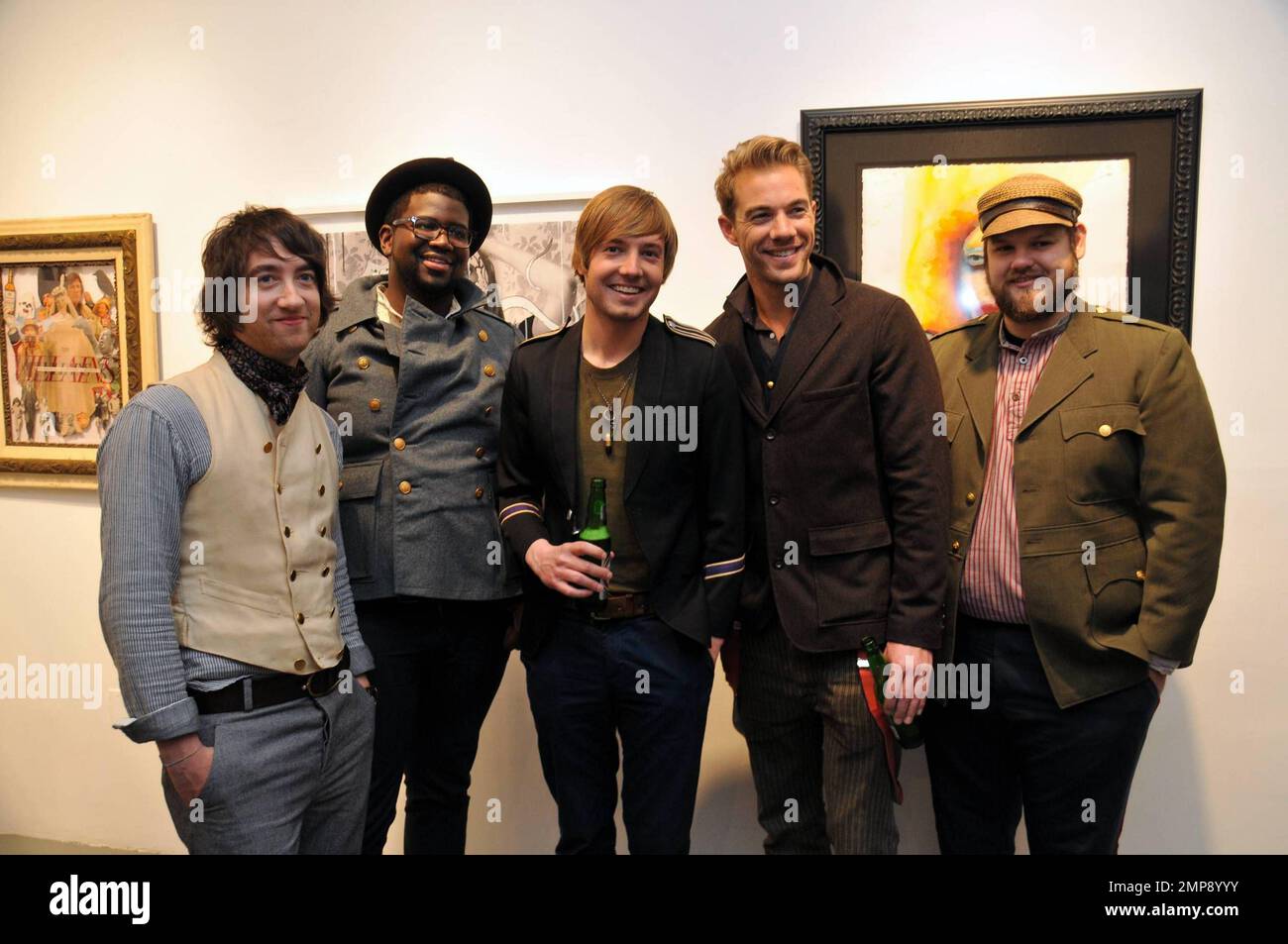 The Plain White T's attend the Alternative Press art exhibit ...