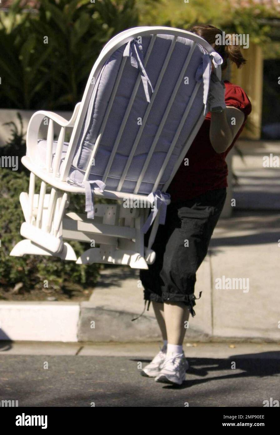 Exclusive American Actress Alyson Hannigan Was Seen Donating Brand New Nursery Furniture And A