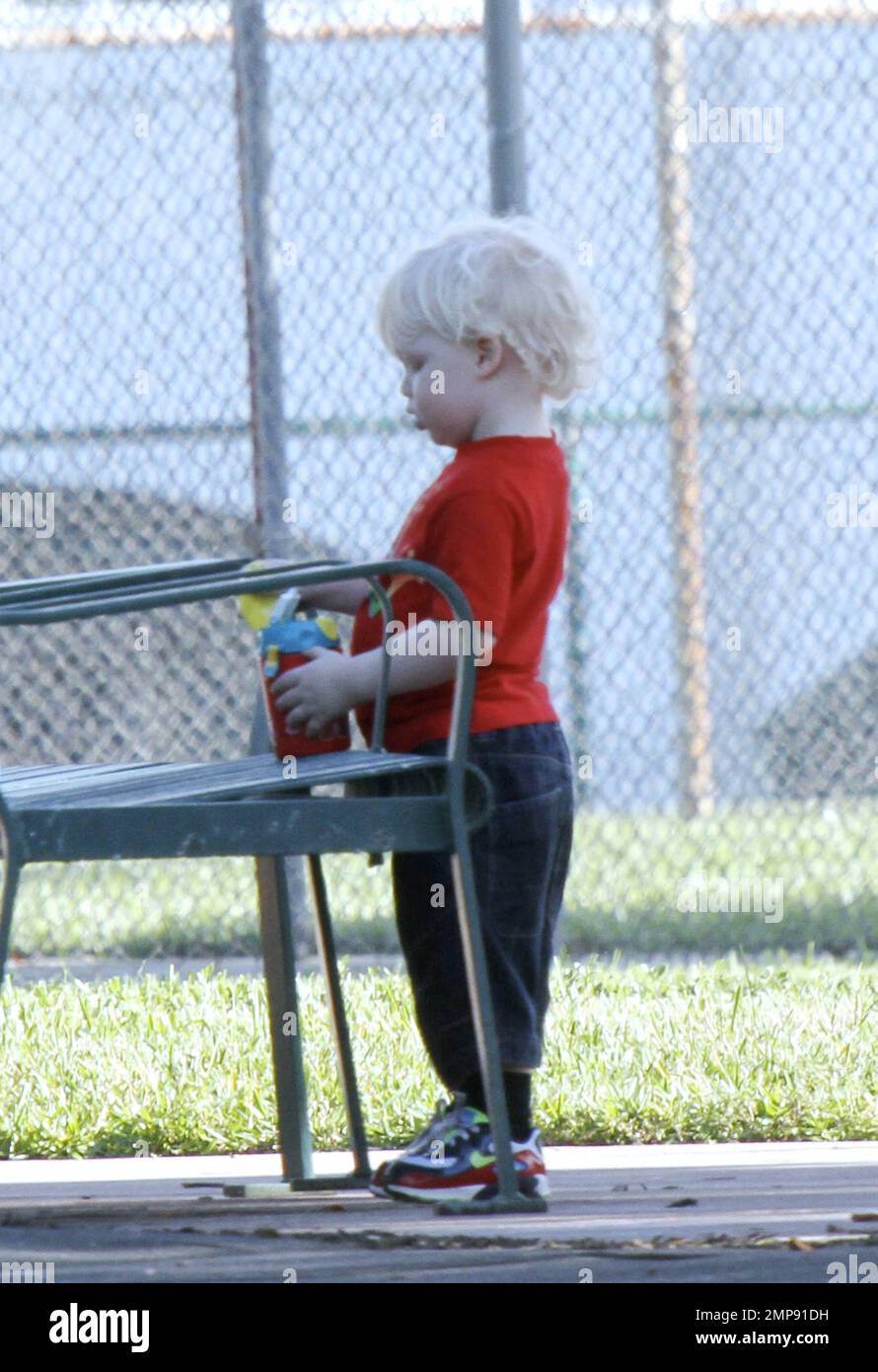 EXCLUSIVE!! Amadeus Becker son of German tennis ace Boris Becker, plays ...