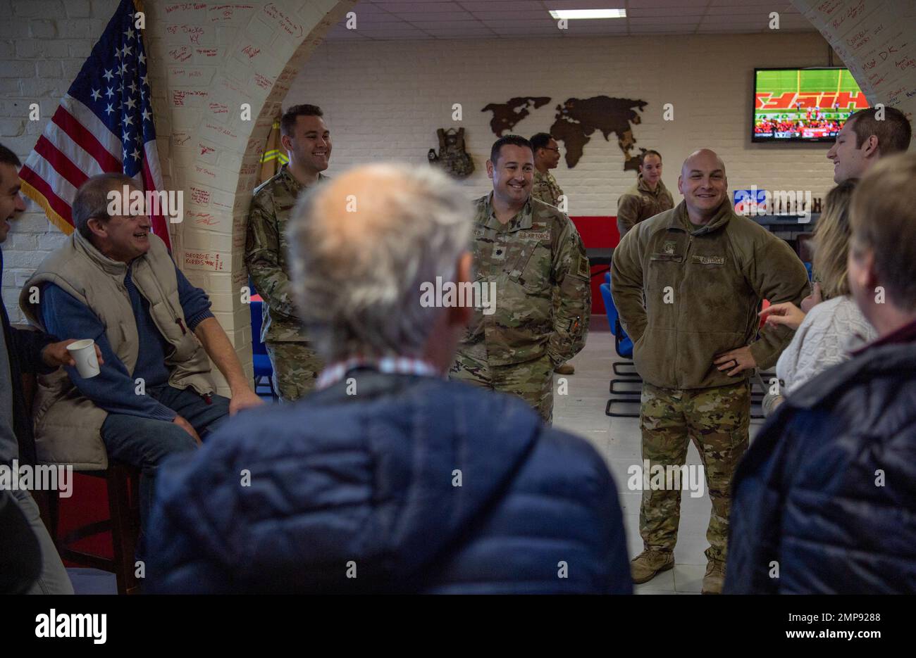 The 424th Air Base Squadron welcomes local farmers to their Red Devils ...