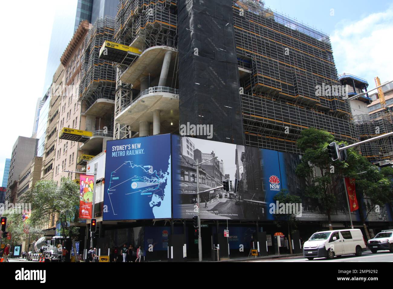 Sydney, Australia. 31st January 2023. Over station developments under ...