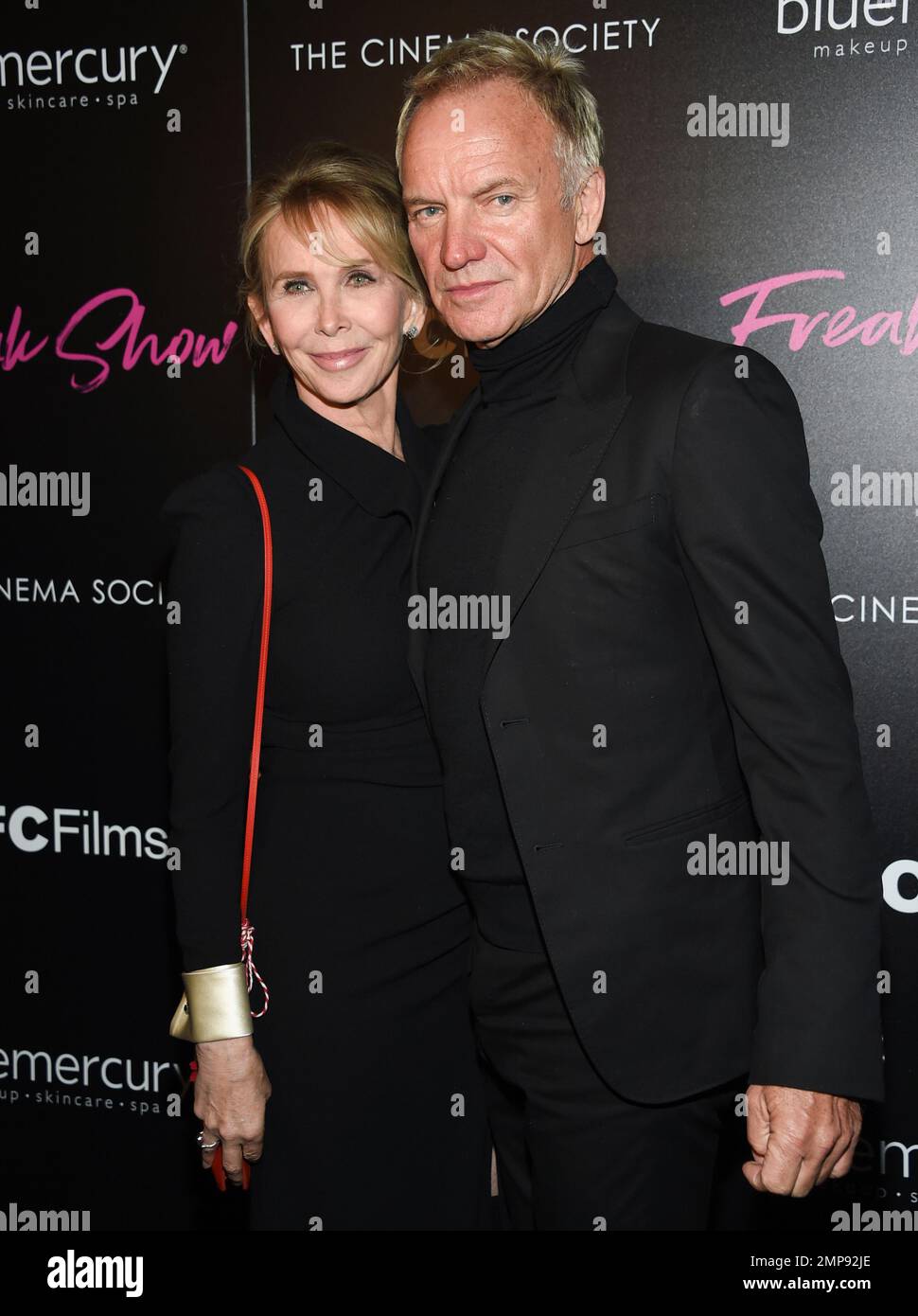 Director Trudie Styler, left, and musician Sting attend the premiere of ...