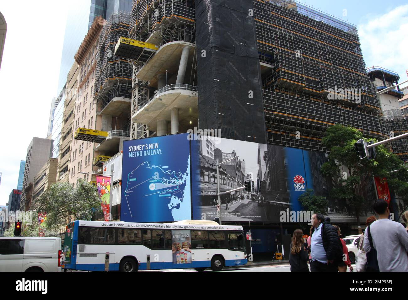 Sydney, Australia. 31st January 2023. Over station developments under ...