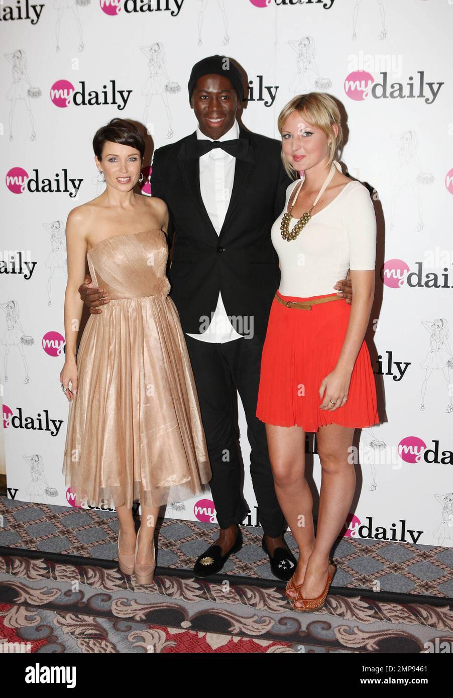 Dannii Minogue, Jay Alexander and Coppafeel founder Kris Halenga attend ...