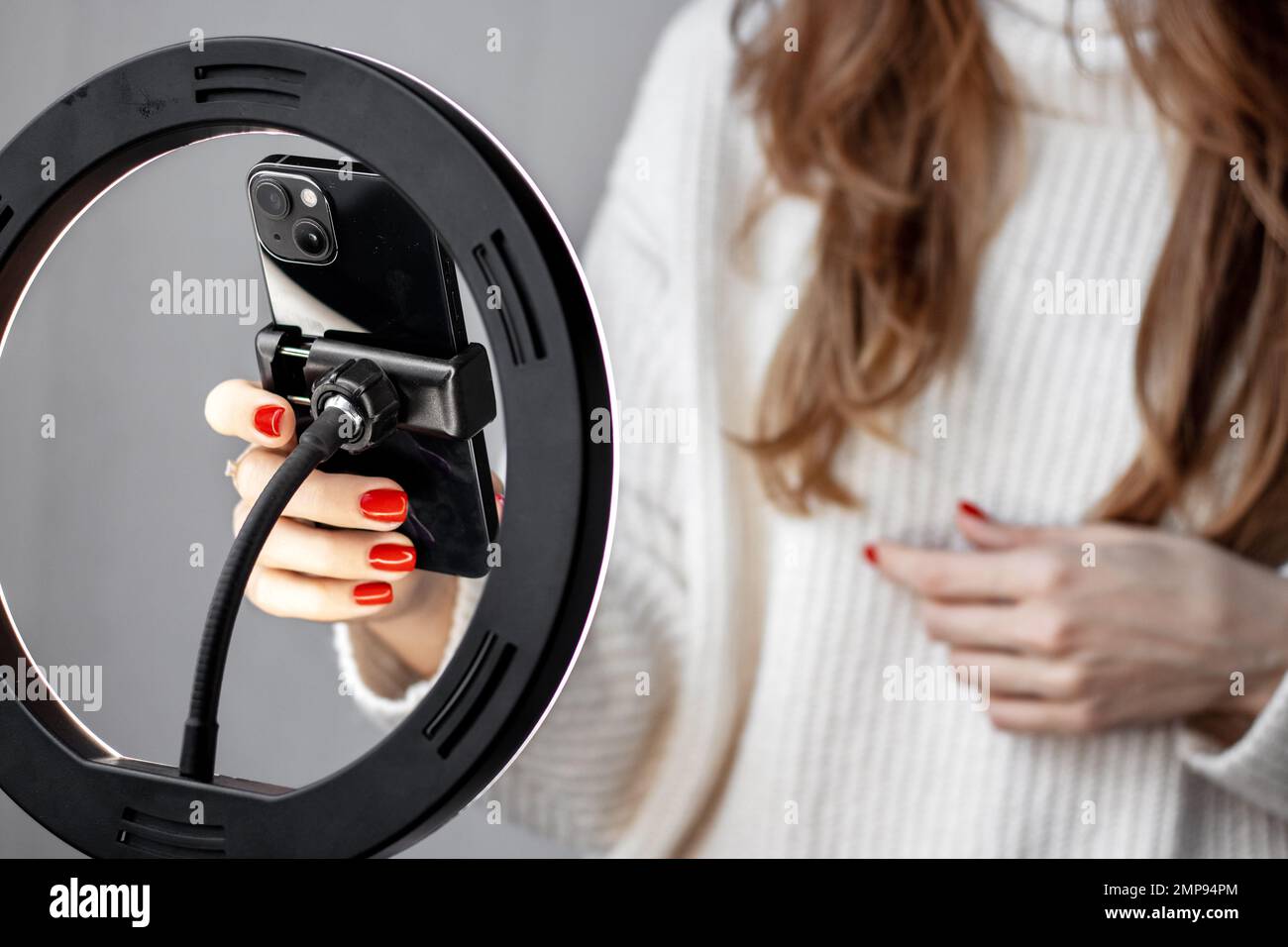 Vlogger with model hi-res stock photography and images - Alamy