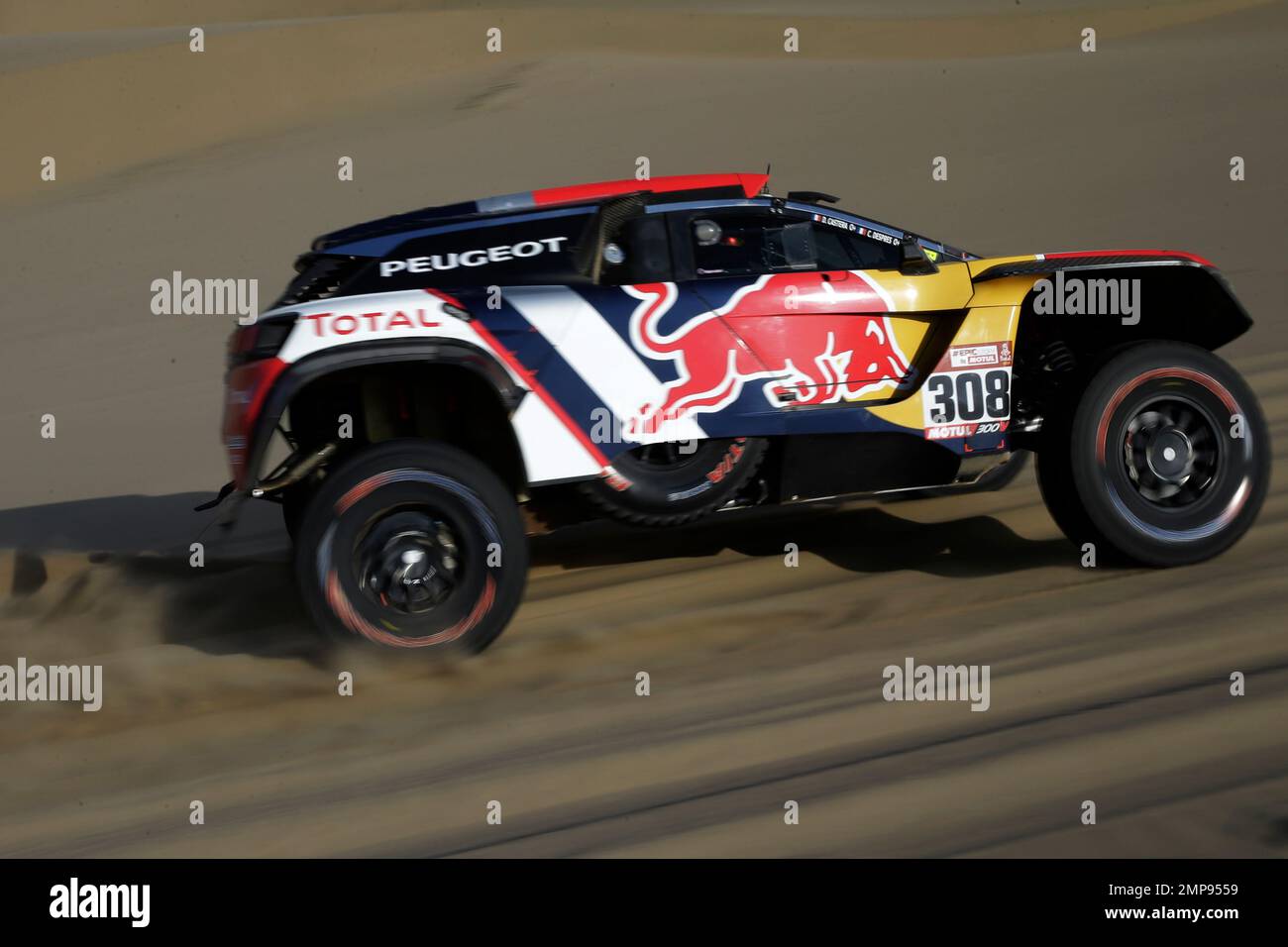 Driver Cyril Despres, of France, and co-driver David Castera, of France ...