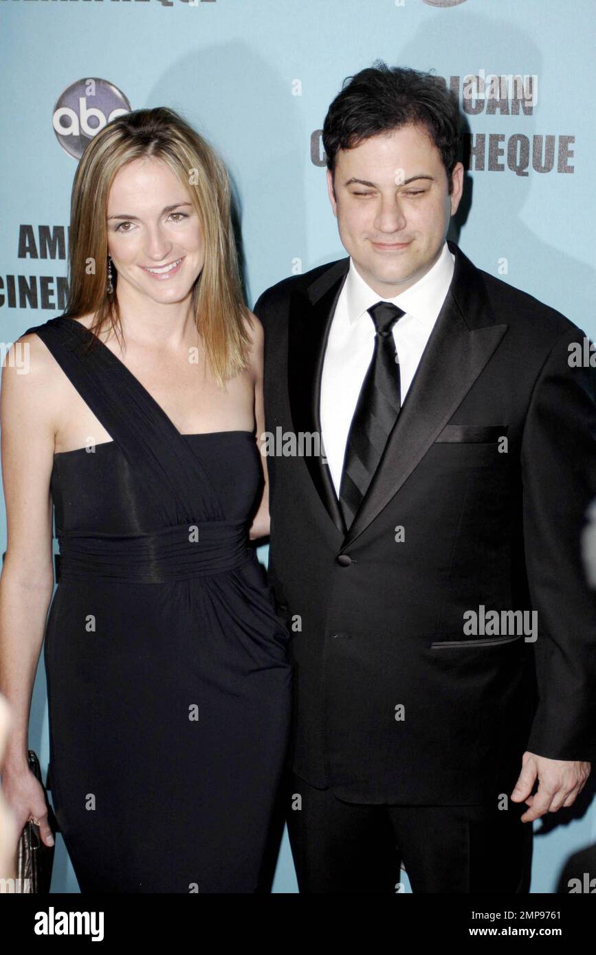 Jimmy Kimmel and Molly McNearney at the American Cinematheque Awards ...