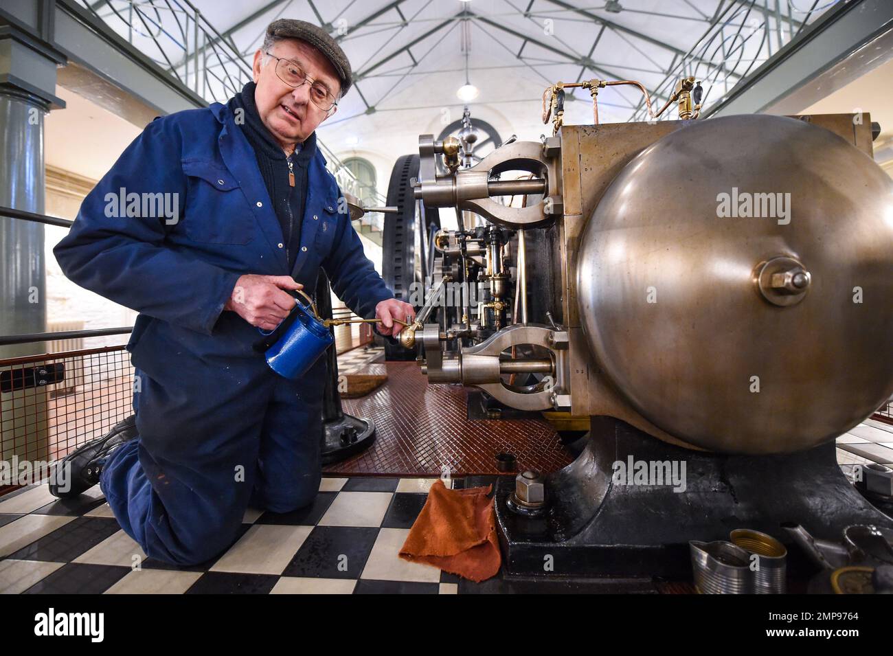 Brighton UK 31st January 2023 - Peter Fagg the chief engineer at Hove ...