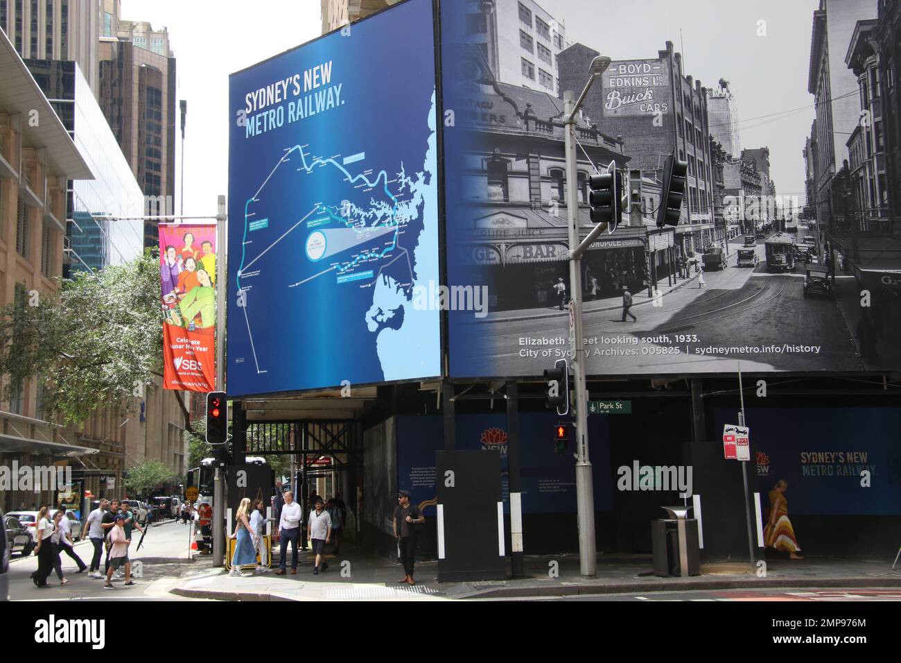 Sydney, Australia. 31st January 2023. Over station developments under ...