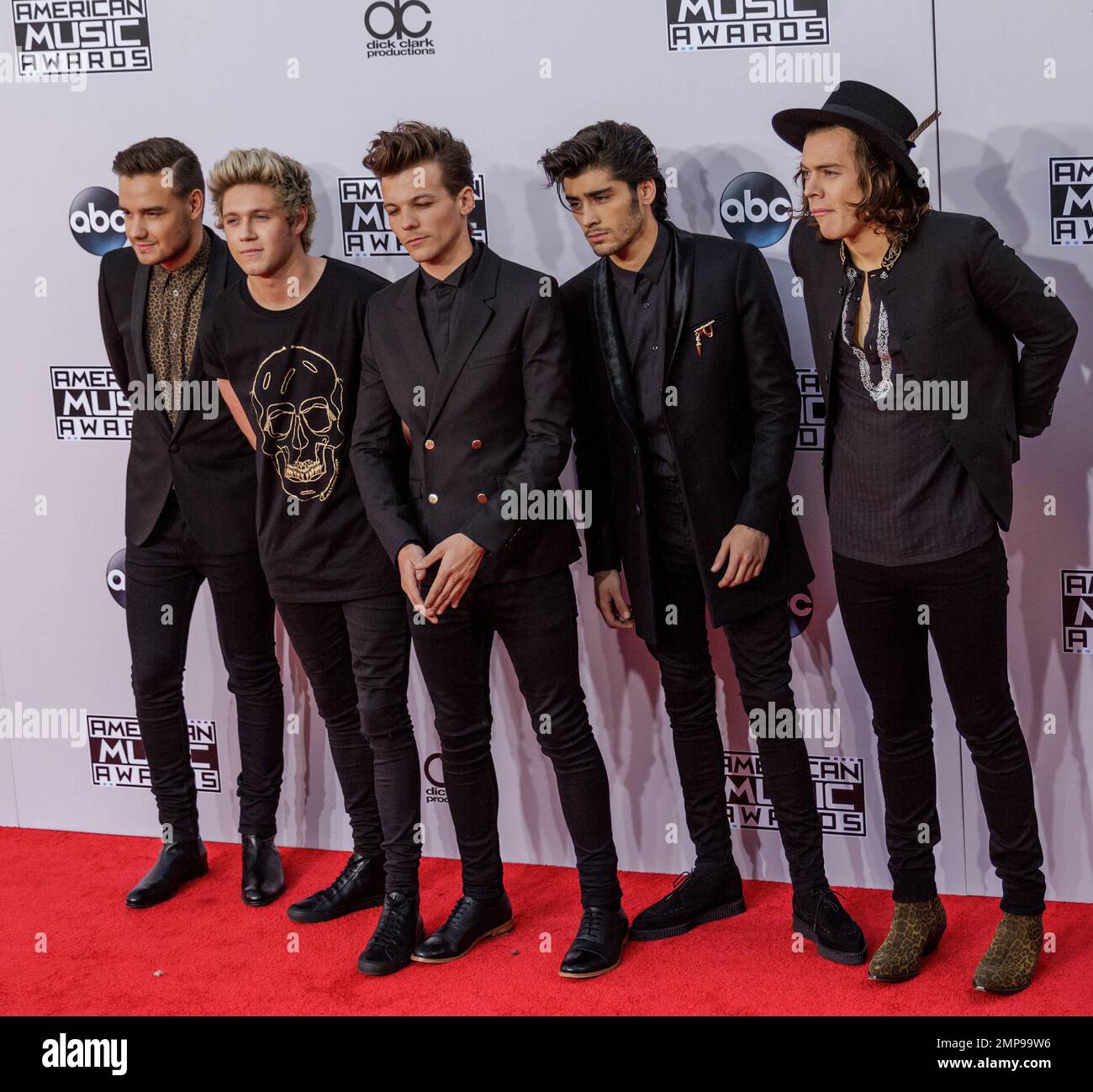 One Direction at the 42nd Annual American Music Awards held at Nokia ...