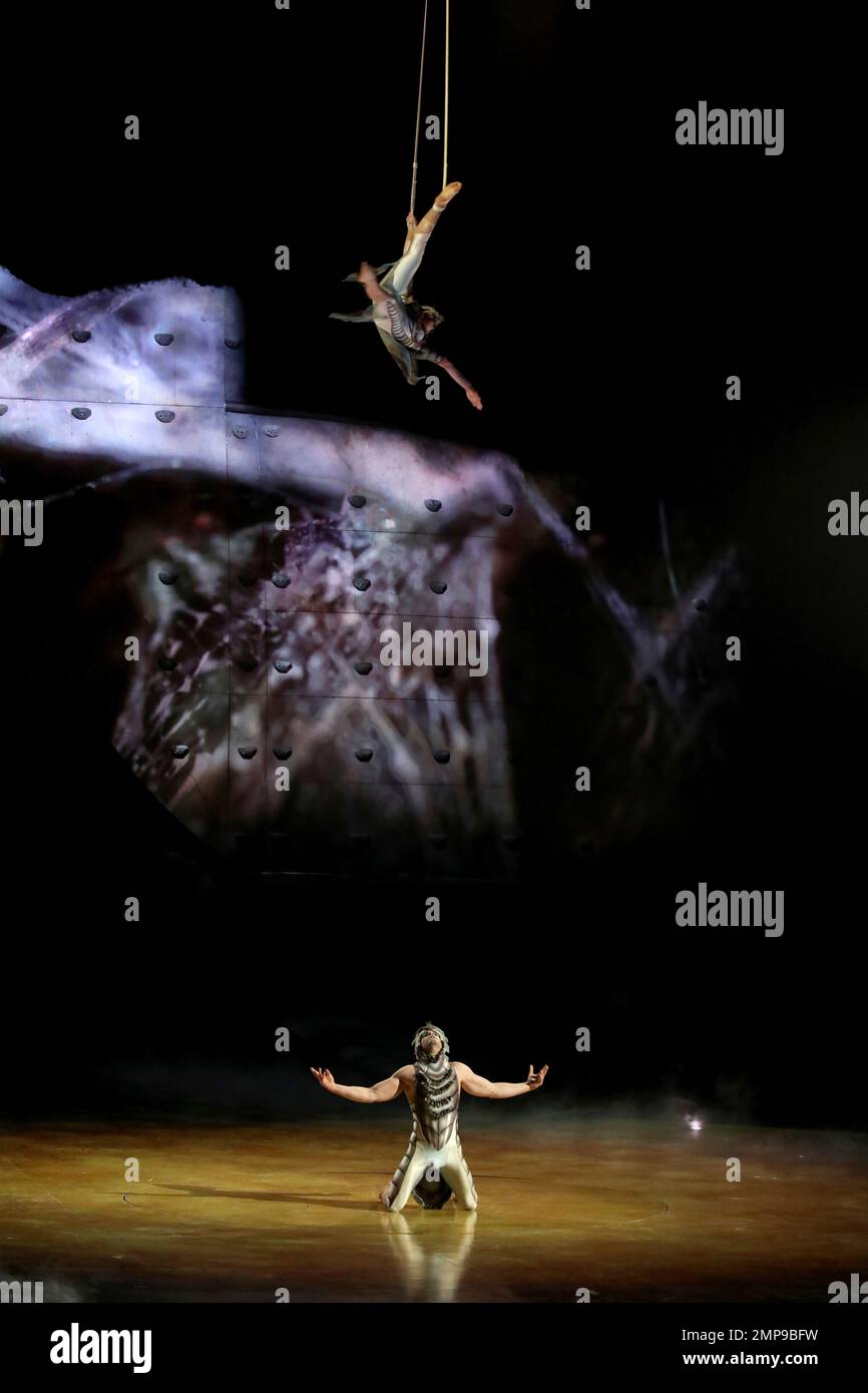 Acrobats, from top, Catherine Audy, and Alexis Trudel of Cirque Du ...