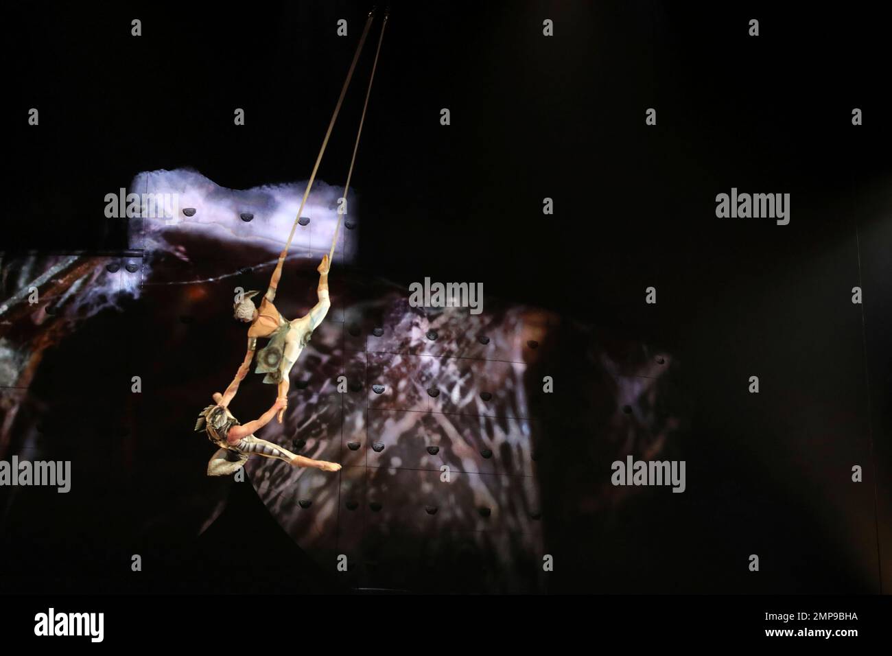 Acrobats, from top, Catherine Audy, and Alexis Trudel of Cirque Du ...