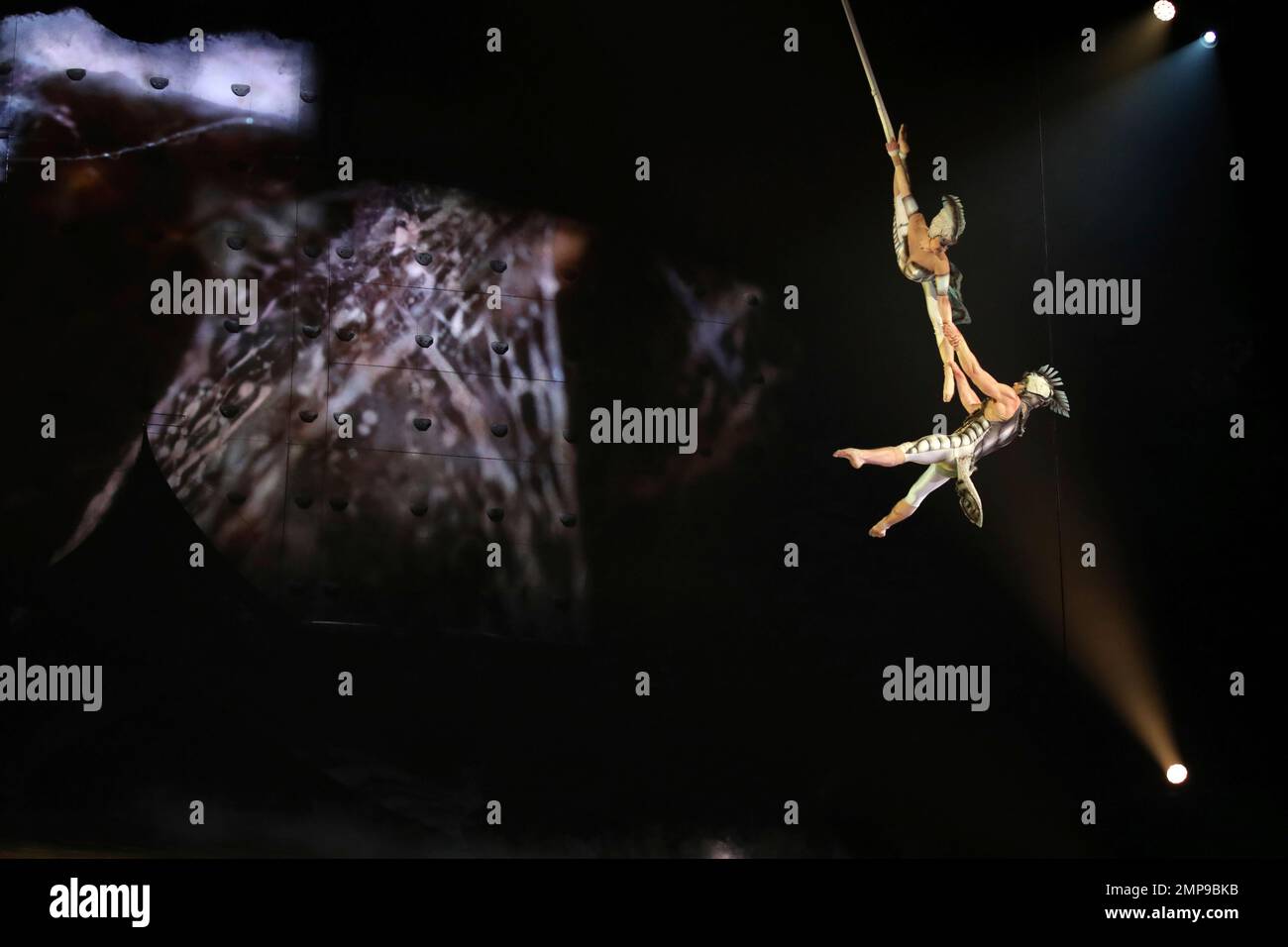 Acrobats, from top, Catherine Audy, and Alexis Trudel of Cirque Du ...