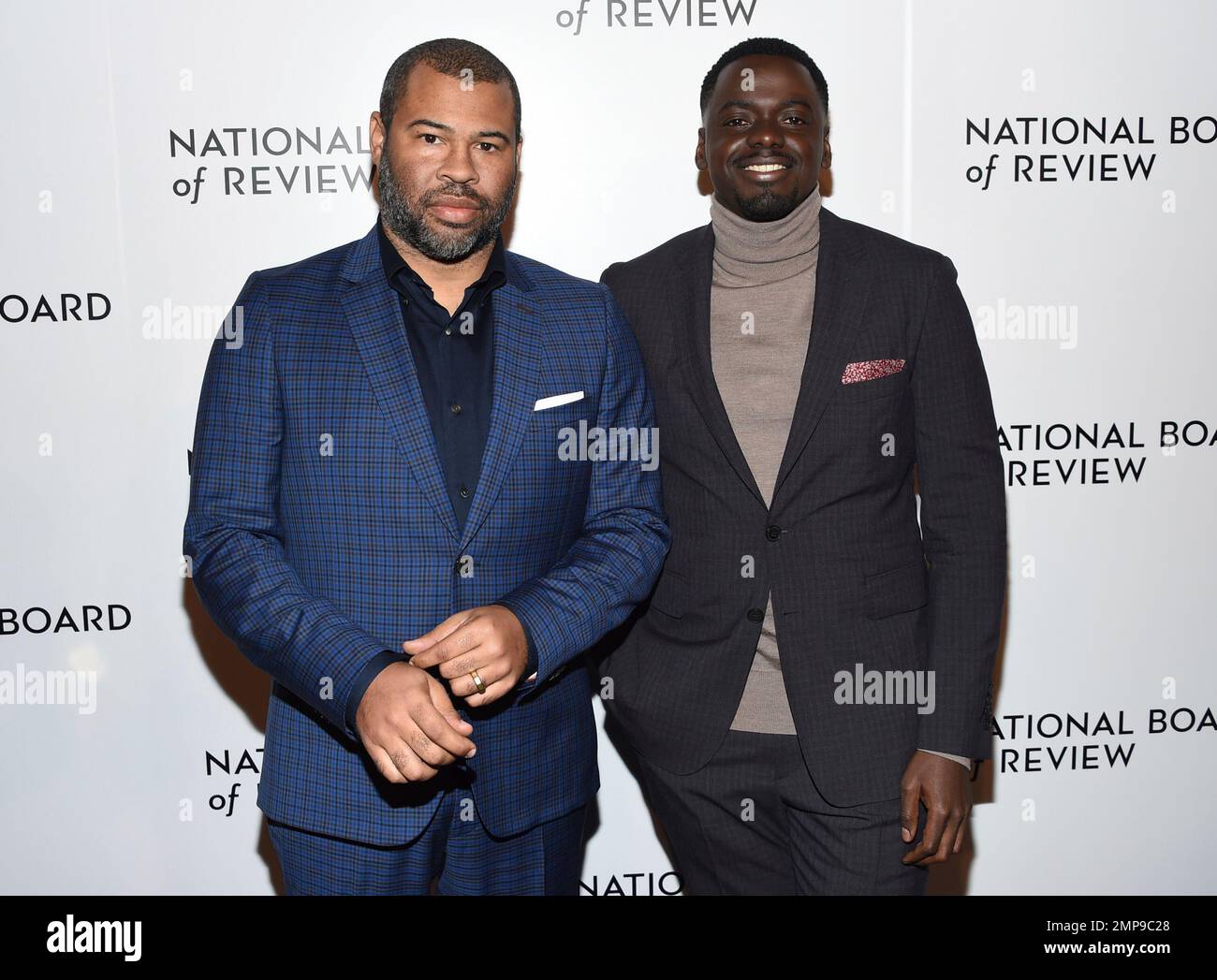 Jordan Peele, left, and Daniel Kaluuya attend the National Board of ...