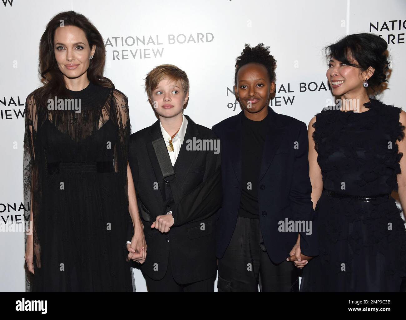 Angelina Jolie, from left, Shiloh Jolie-Pitt, Zahara Jolie-Pitt and ...