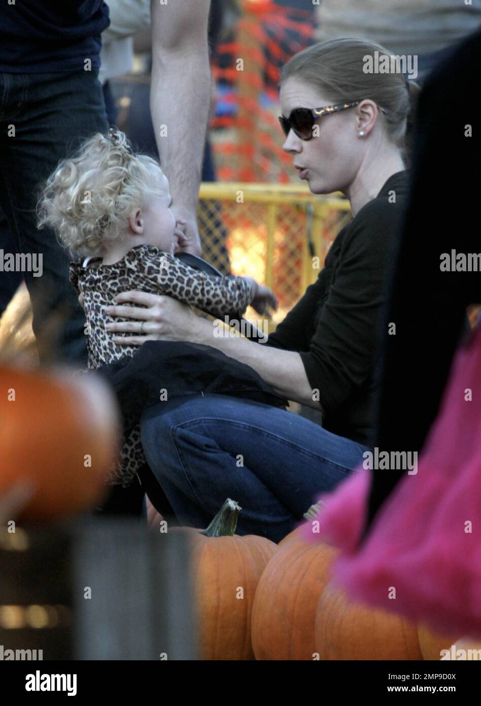 Actress Amy Adams spends a day at Mr Bones Pumpkin Patch with husband ...