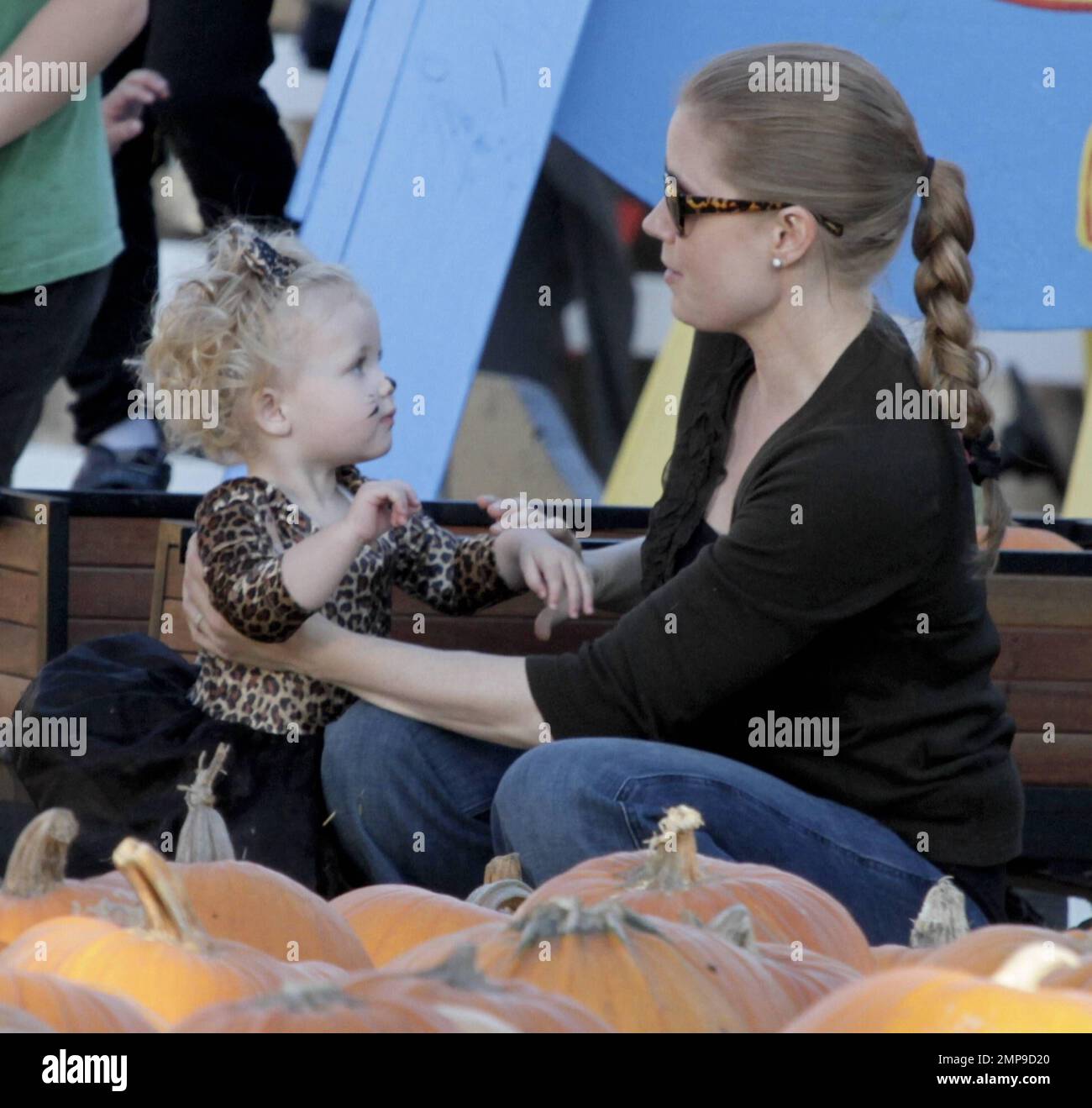 Actress Amy Adams spends a day at Mr Bones Pumpkin Patch with husband ...
