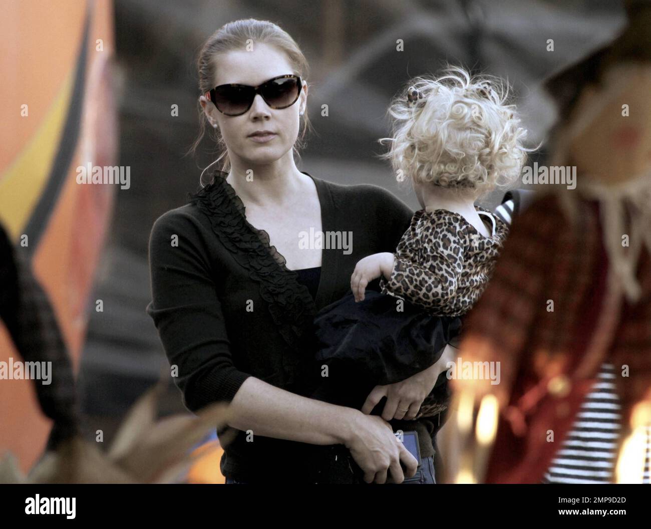Actress Amy Adams spends a day at Mr Bones Pumpkin Patch with husband ...