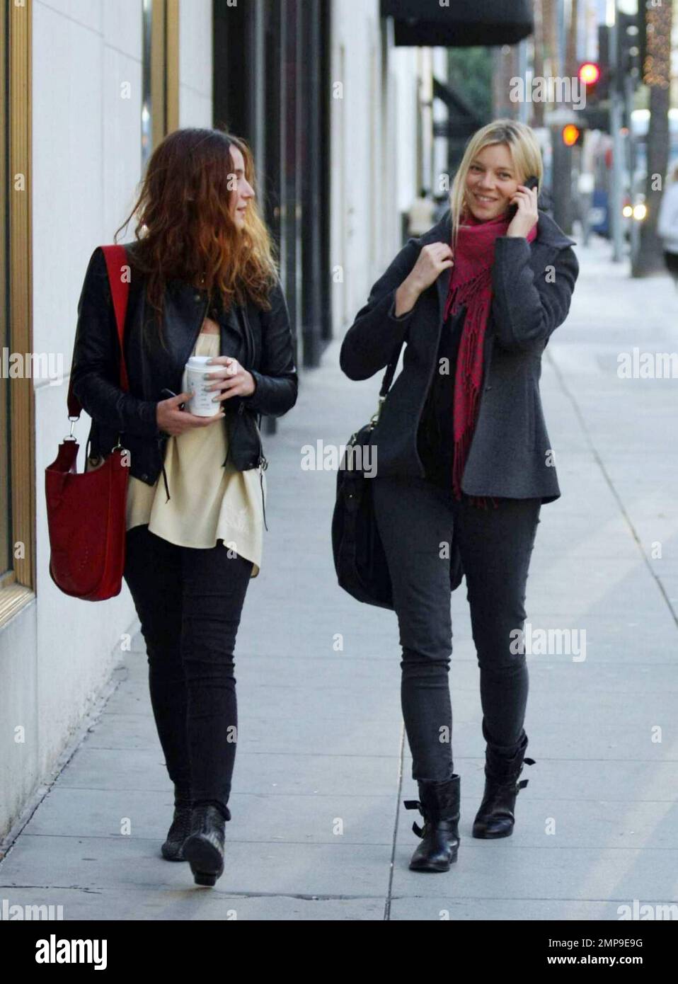 EXCLUSIVE!! Actress Amy Smart bundles up in a grey coat and red scarf ...