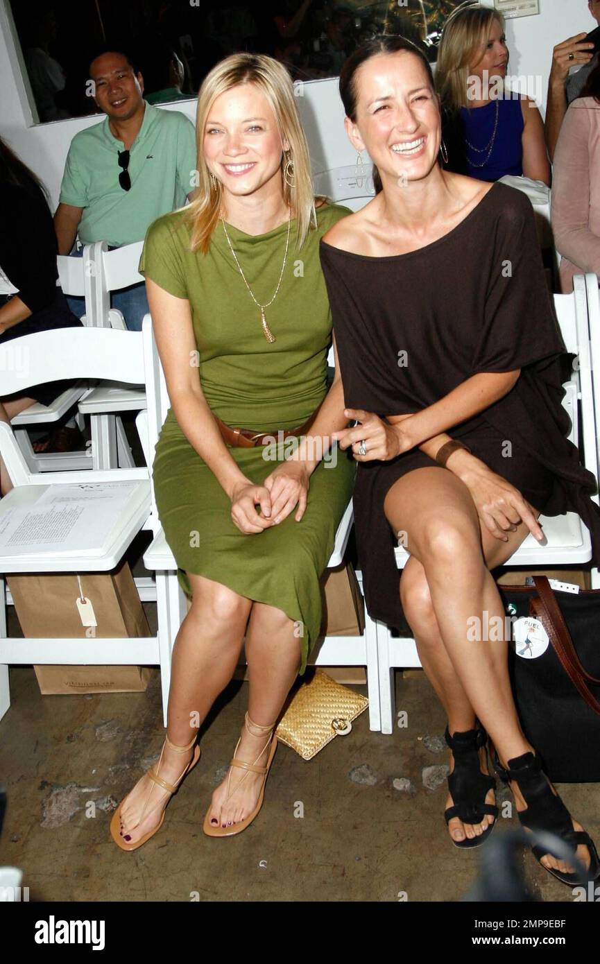 MAVRIXPHOTO.COM Amy Smart and Anna Getty attend the Viridis Luxe show at the Mercedes Benz ...
