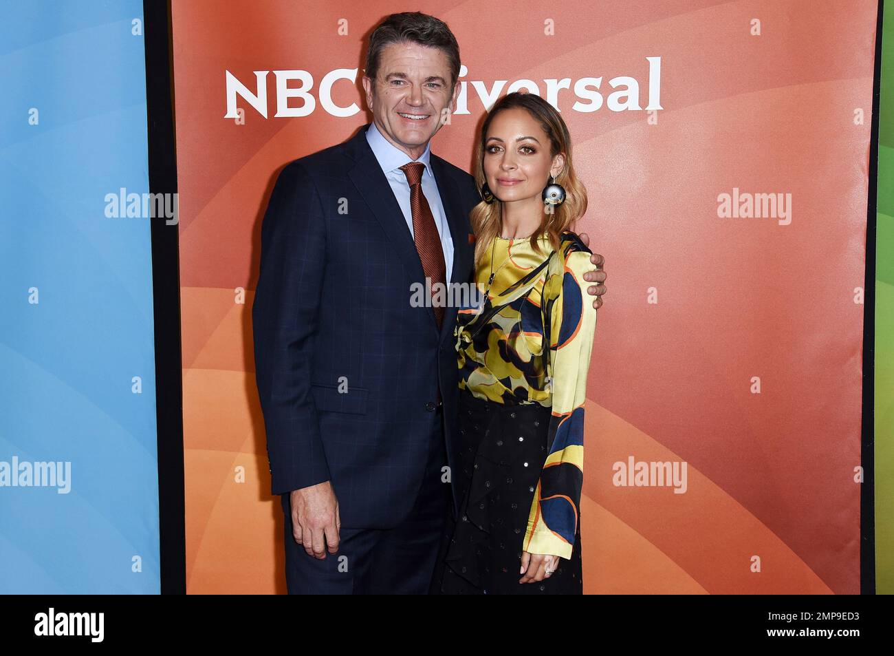 John Michael Higgins, left, and Nicole Richie attends the red carpet ...