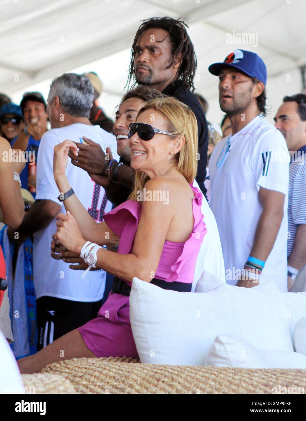 Spanish actress, celebrity and socialite Ana Obregon enjoys the ...