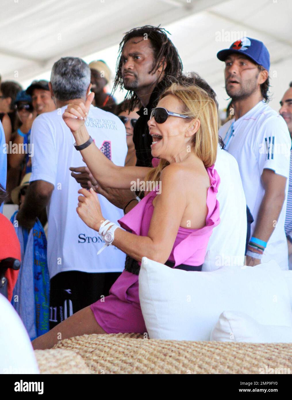 Spanish actress, celebrity and socialite Ana Obregon enjoys the ...