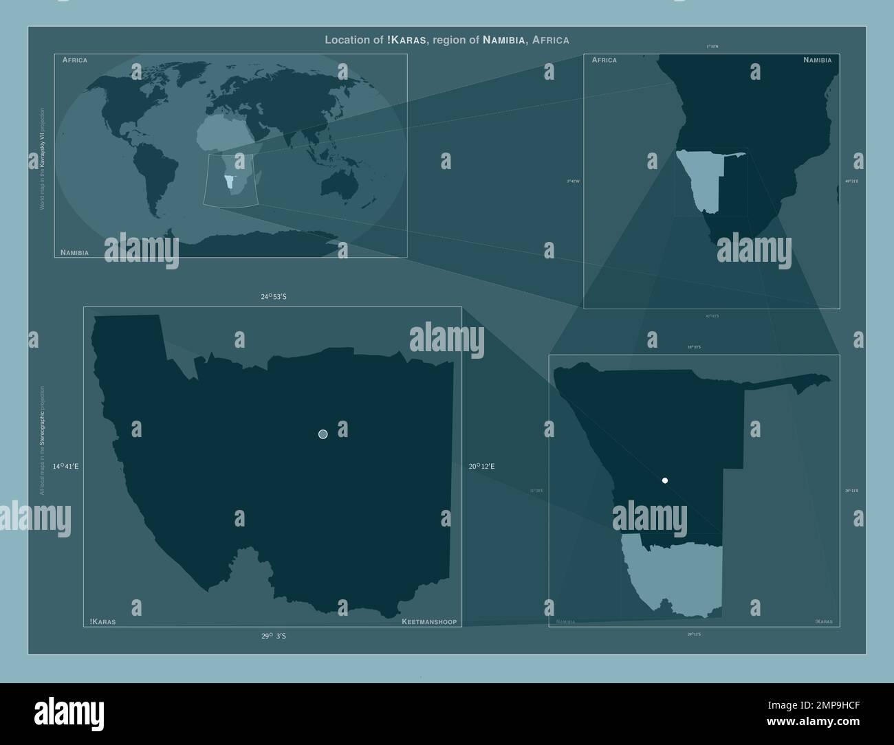 !Karas, region of Namibia. Diagram showing the location of the region ...