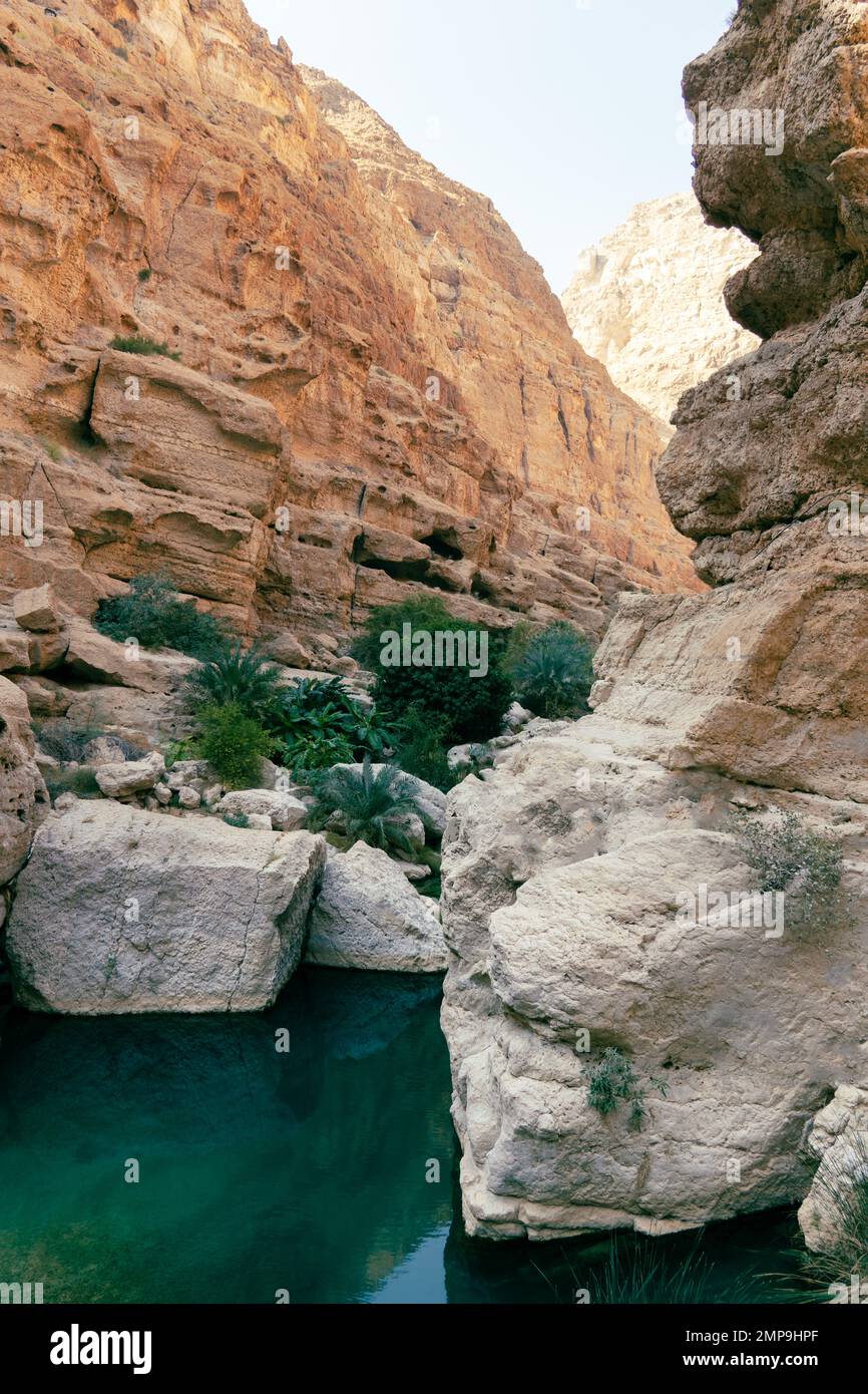 Wadi Shab in oman Stock Photo - Alamy