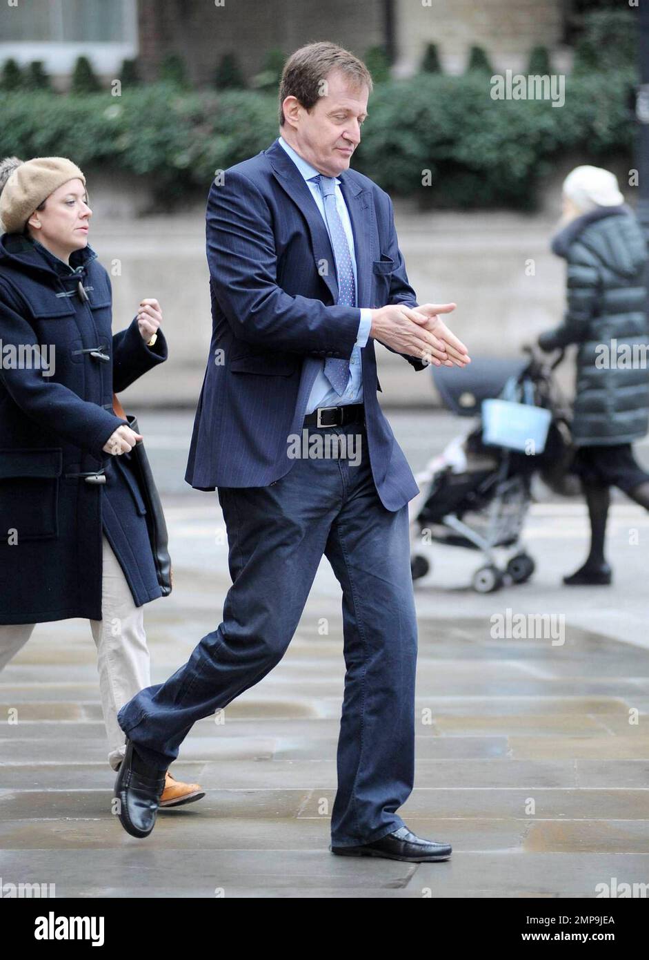 London for a bbc interview with andrew neil hi-res stock photography ...