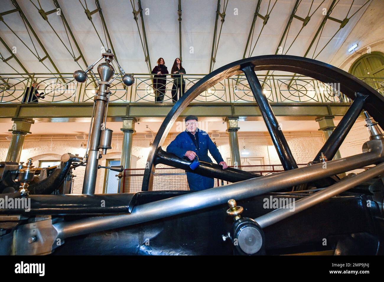 Brighton UK 31st January 2023 - Peter Fagg the chief engineer at Hove ...