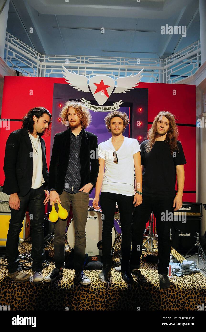 Joseph Grazi, Nathaniel Hoho, Jessie Kotansky and Grant Wilson of rock ...