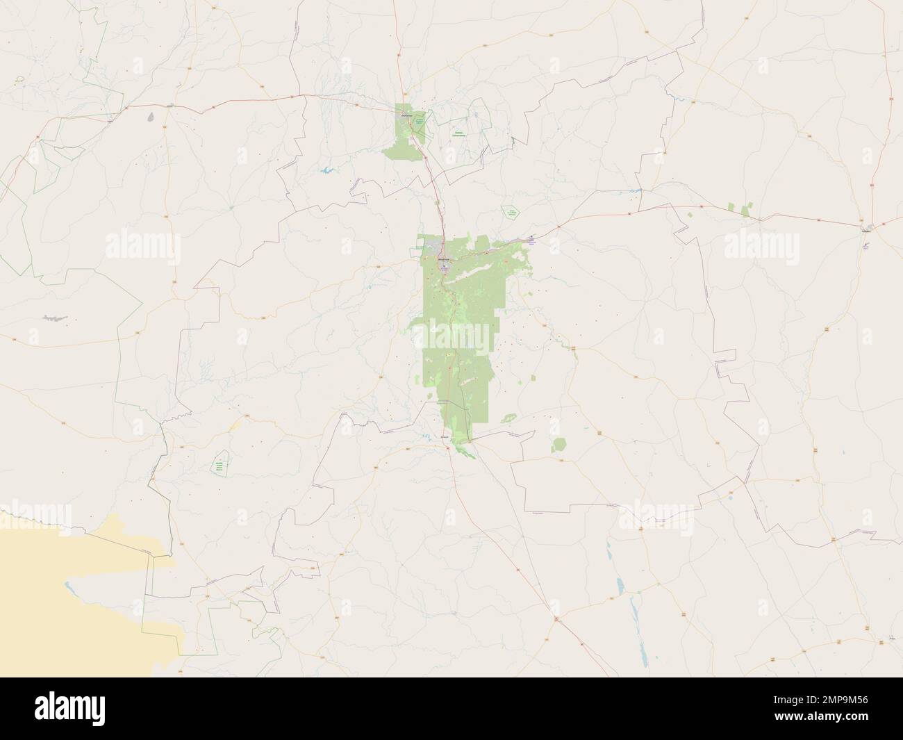 Khomas, region of Namibia. Open Street Map Stock Photo - Alamy