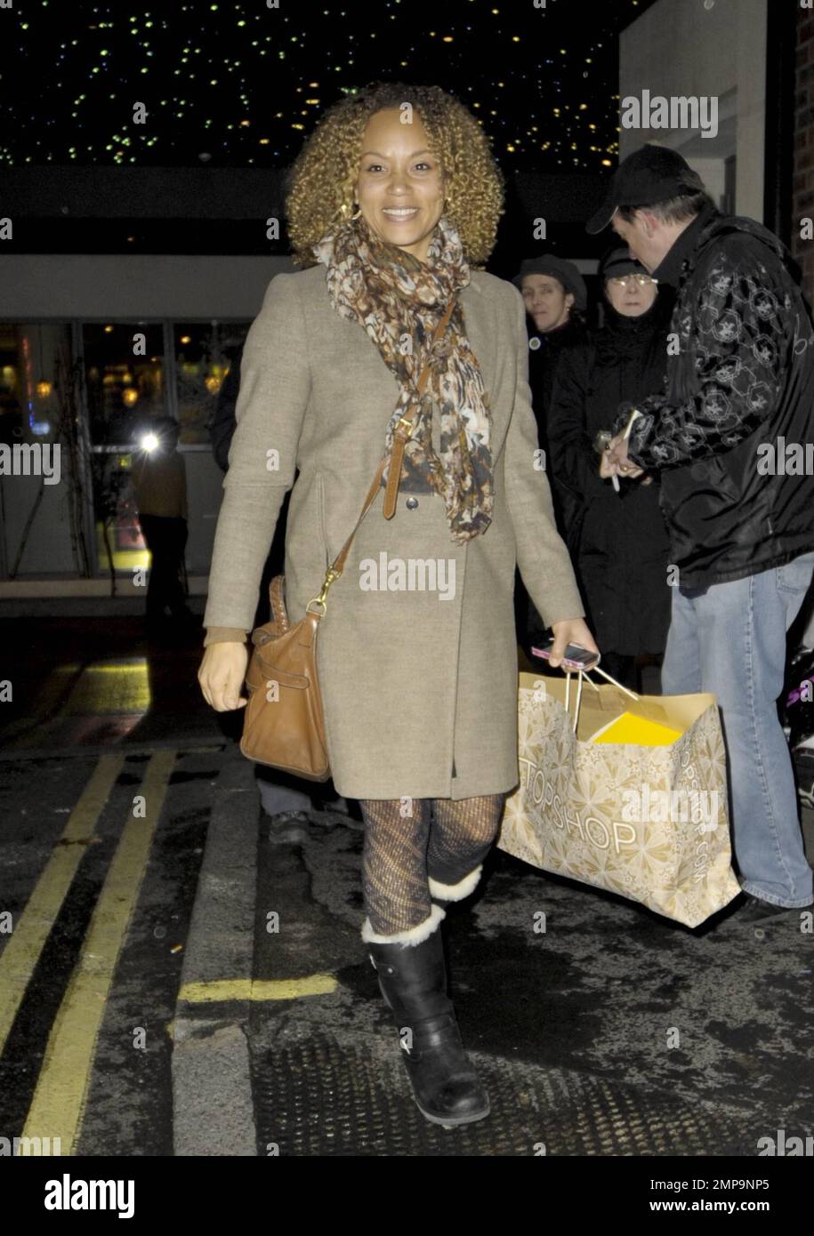 Angela Griffin leaves the Soho Hotel where Amanda Holden's baby shower ...