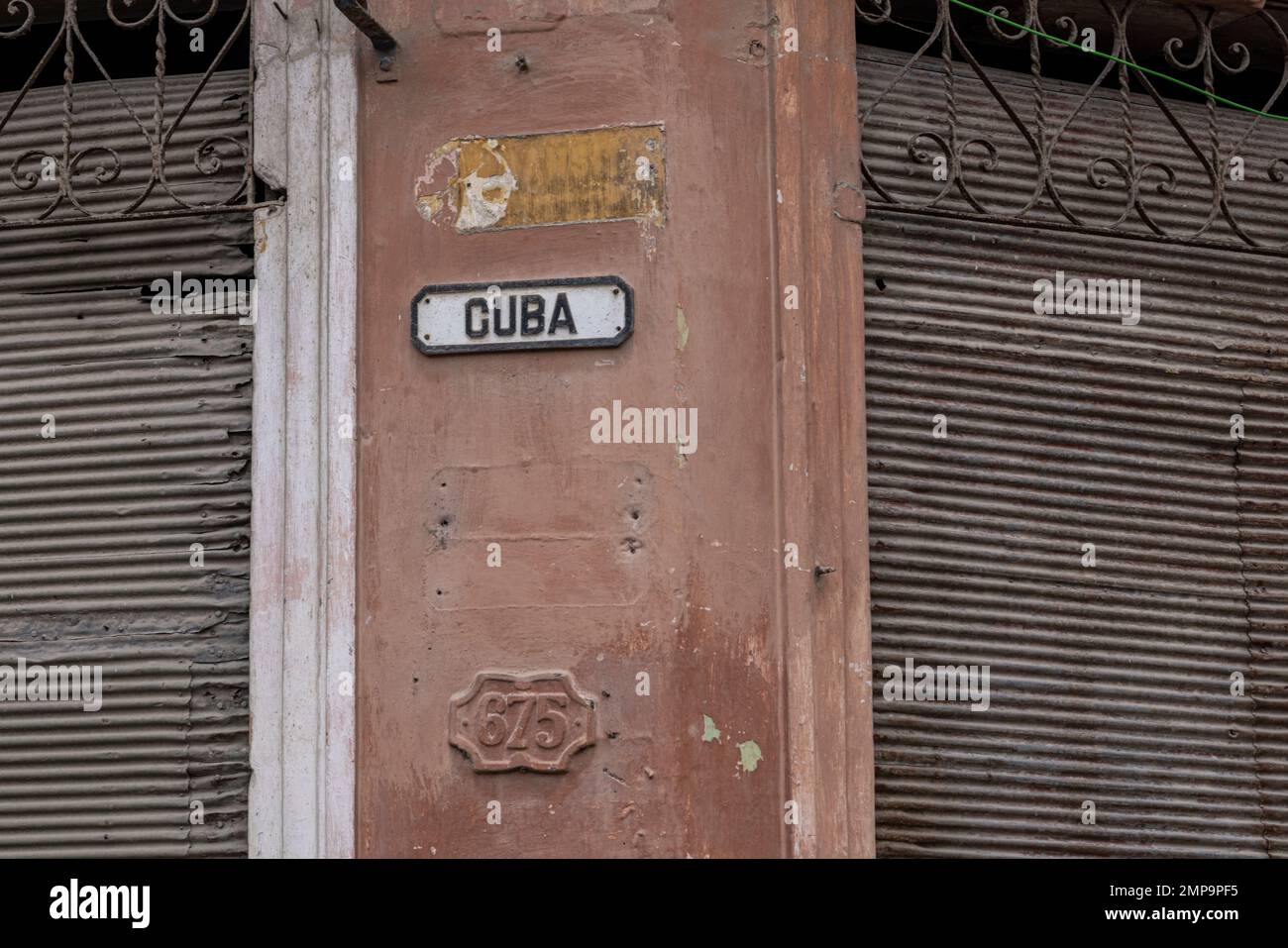 Cuba street sign old havana hi-res stock photography and images - Alamy