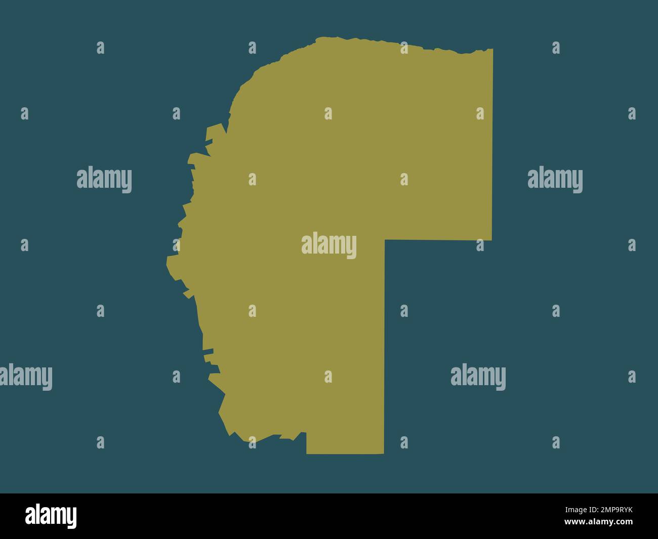 Omaheke, region of Namibia. Solid color shape Stock Photo - Alamy