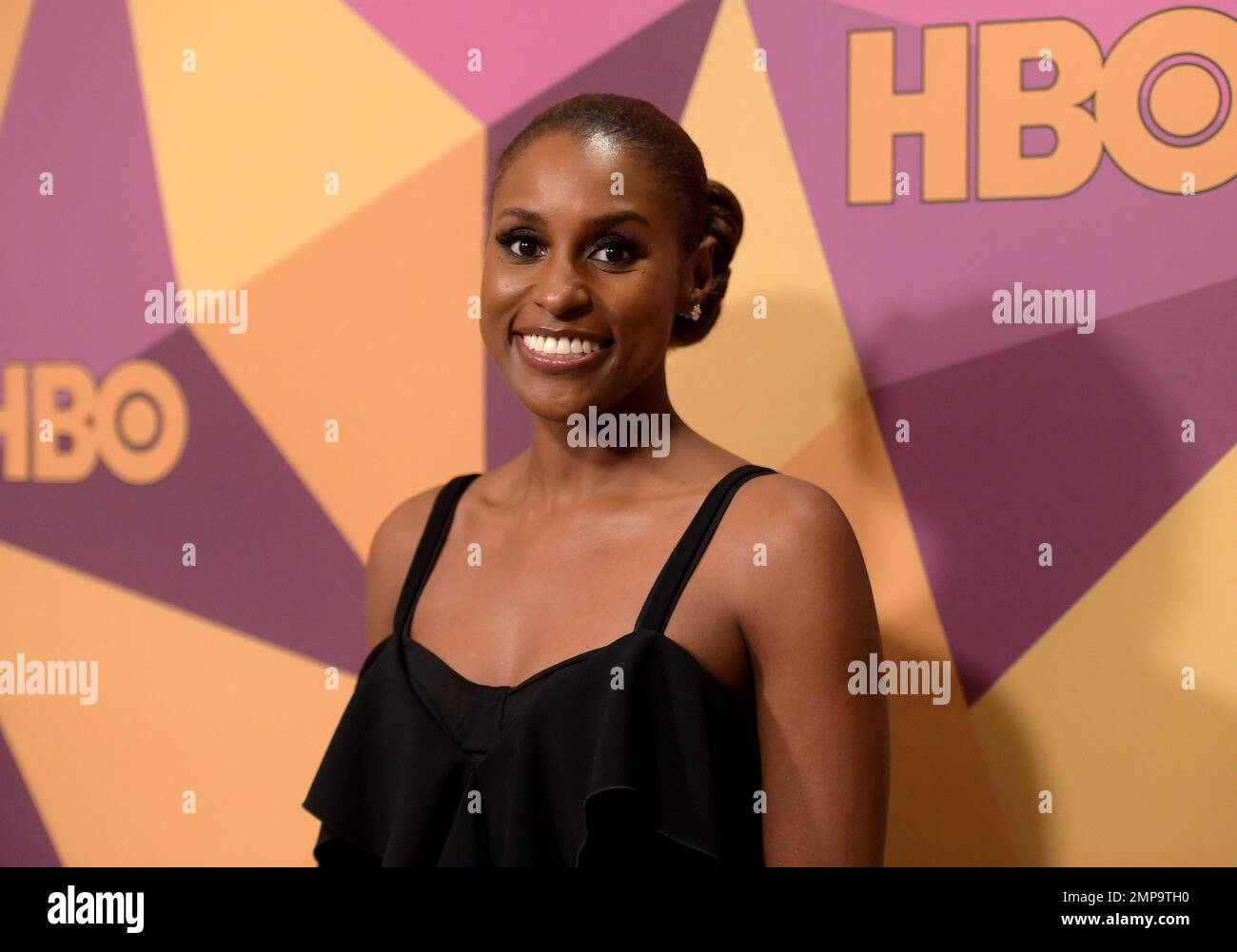 Issa Rae arrives at the HBO Golden Globes afterparty at the Beverly ...