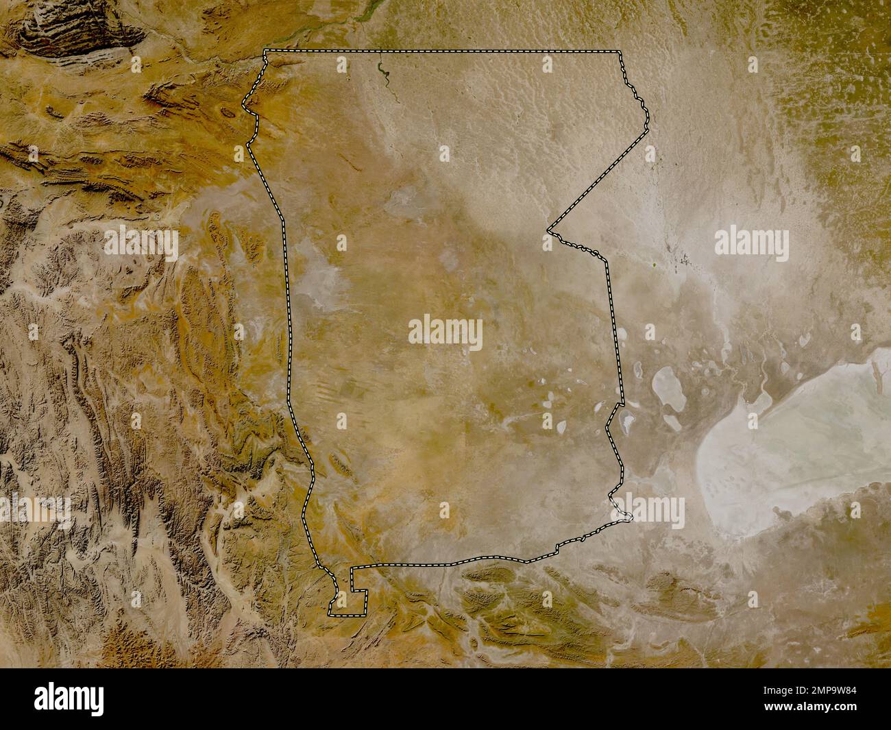 Omusati, region of Namibia. Low resolution satellite map Stock Photo ...