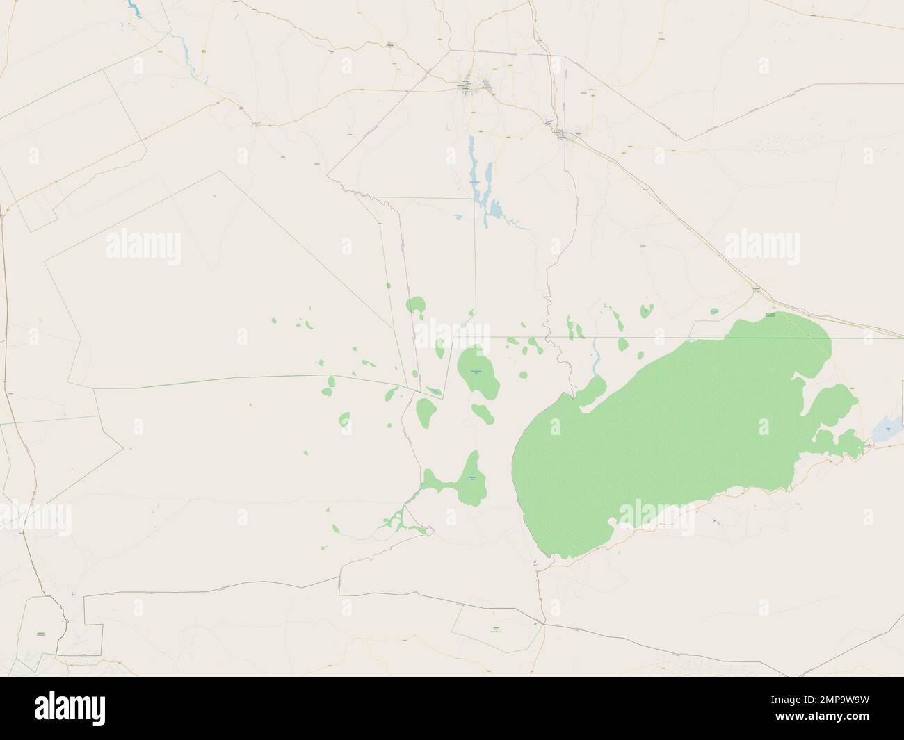 Oshana, region of Namibia. Open Street Map Stock Photo - Alamy