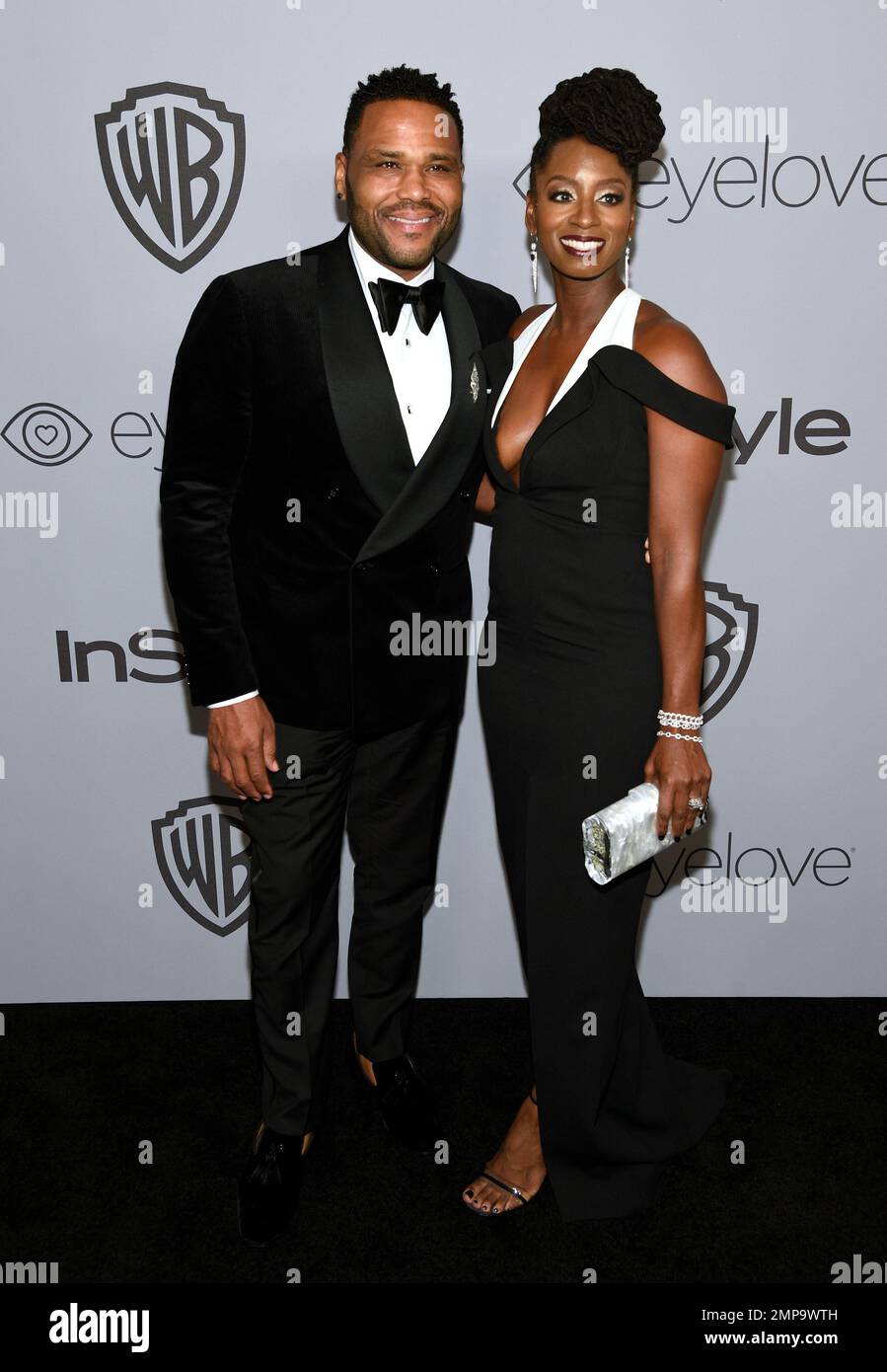 Anthony Anderson, left, and Alvina Stewart arrive at the InStyle and ...