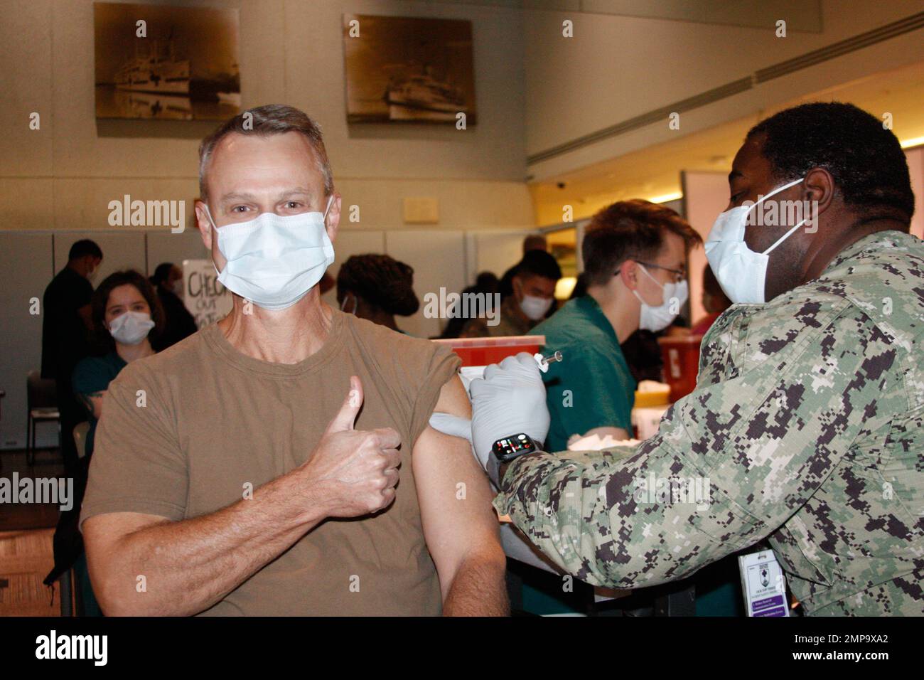 Navy Capt. Felix (Drew) Bigby, acting director of Walter Reed National ...