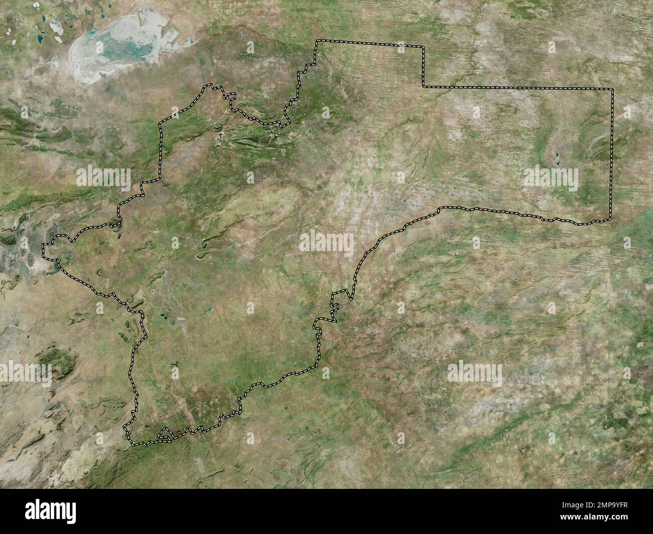 Otjozondjupa, region of Namibia. High resolution satellite map Stock ...