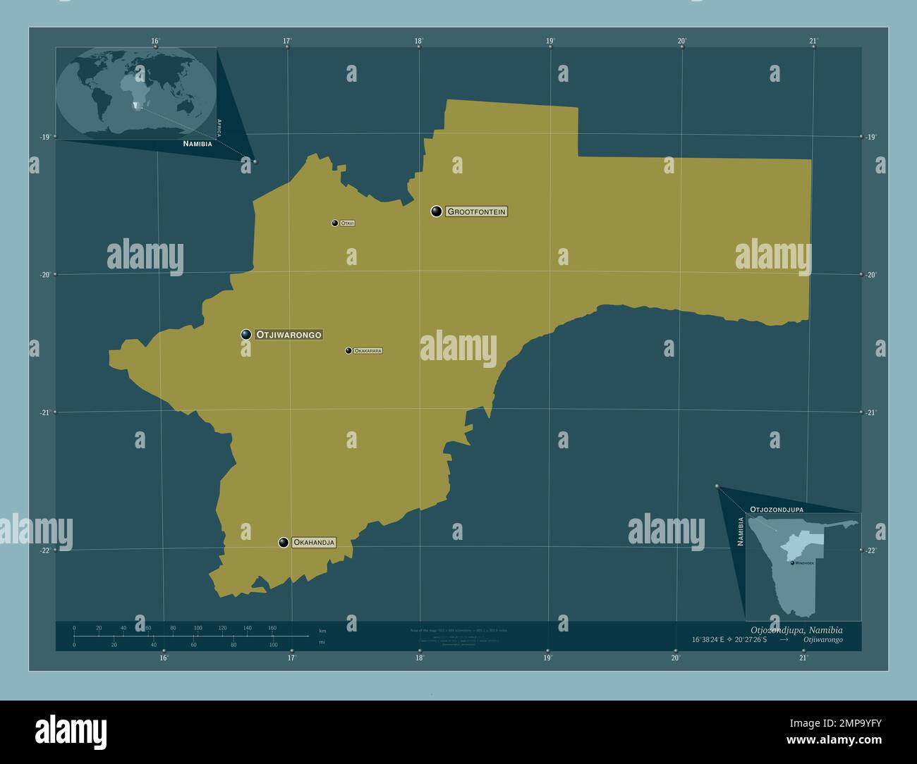 Shape otjozondjupa region namibia hi-res stock photography and images ...
