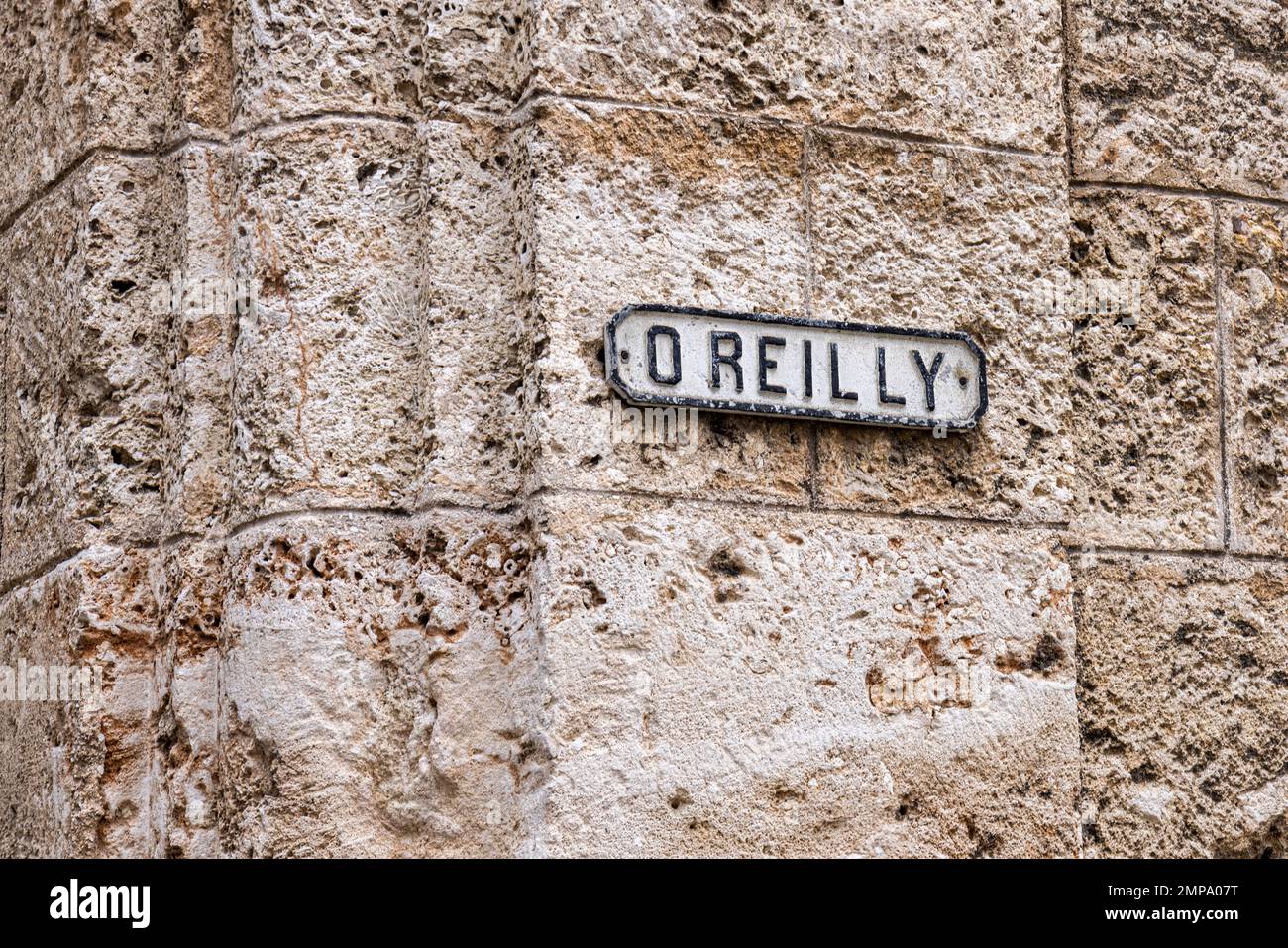 Cuba street sign old havana hi-res stock photography and images - Alamy